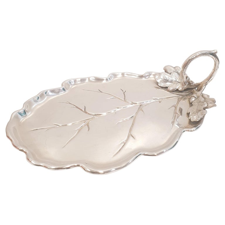 Antique Silver Tray from the 19th Century For Sale at 1stDibs