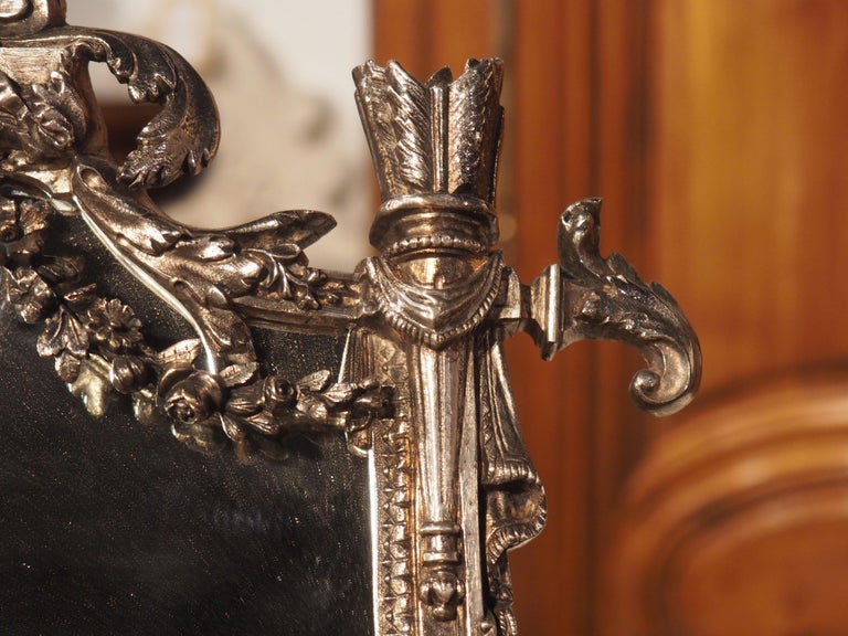 Antique Silvered Bronze Table Mirror from France, circa 1890 For Sale ...