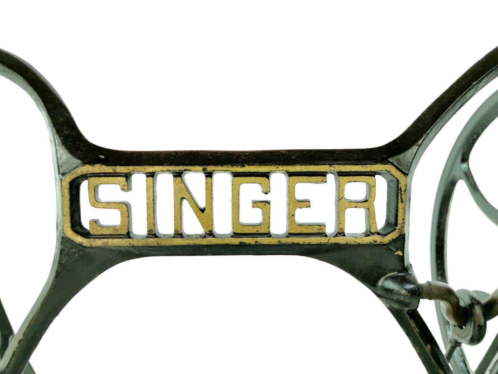 Antique Singer Sewing Machine Side Hall or Coffee Table Industrial ...