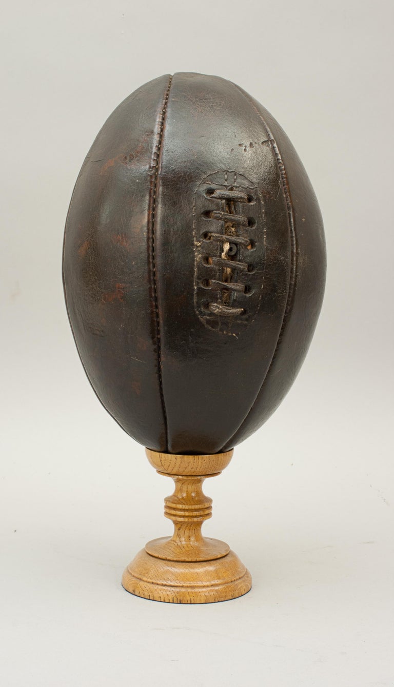 Antique Six Panel Rugby Ball at 1stDibs