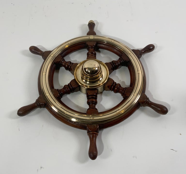 Antique Six Spoke Ships Wheel For Sale at 1stDibs