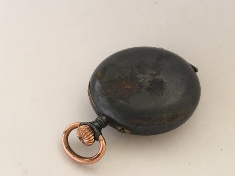 Antique Small Gunmetal Pocket Fob Watch For Sale at 1stDibs | pocket ...