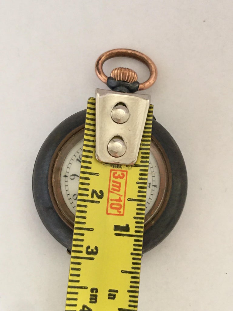 Antique Small Gunmetal Pocket Fob Watch For Sale at 1stDibs | pocket ...