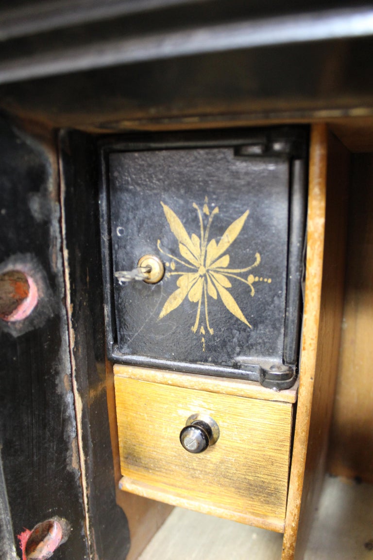 Antique Small Iron Alpine Safe on Wheels at 1stDibs | antique safe on ...