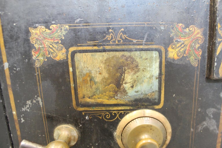 Antique Small Iron Alpine Safe on Wheels at 1stDibs | antique safe on ...