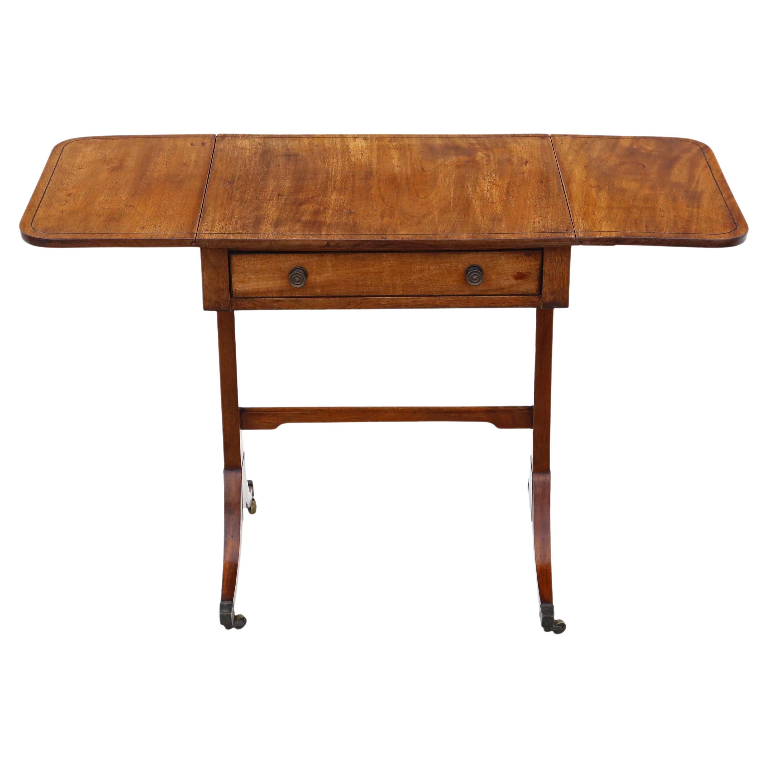 19th century Mahogany Regency Sofa Table For Sale at 1stDibs
