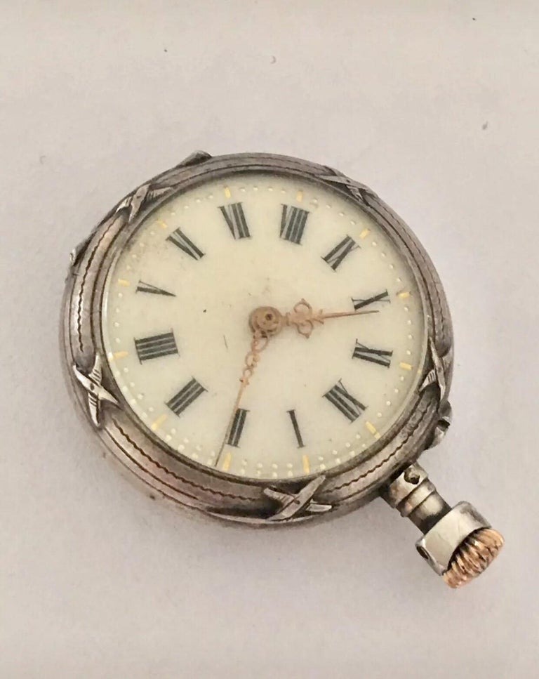 Antique Small Silver Pocket / Fob Watch For Sale at 1stDibs