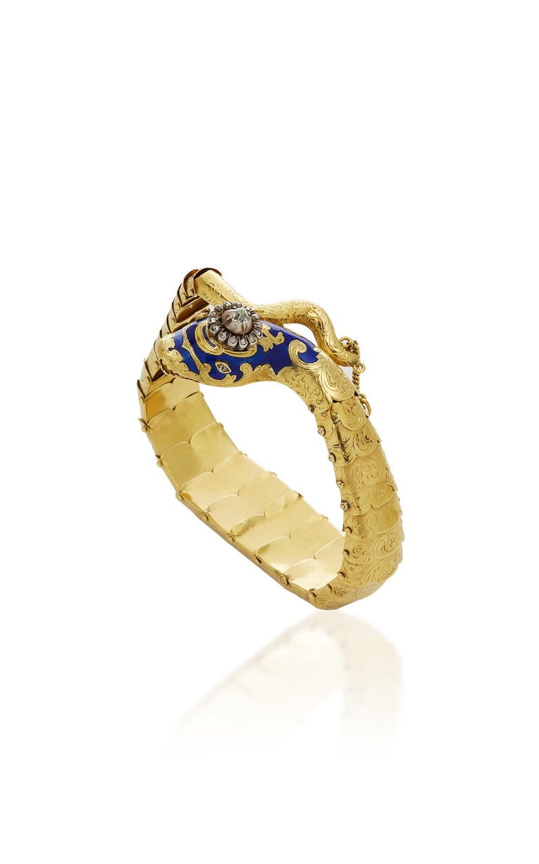 Antique Snake Gold Bracelet at 1stDibs | antique snake bracelet, snake ...
