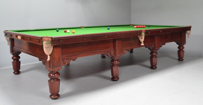 Antique Snooker Table or Billiard Pool Table Mahogany in Stock For Sale ...