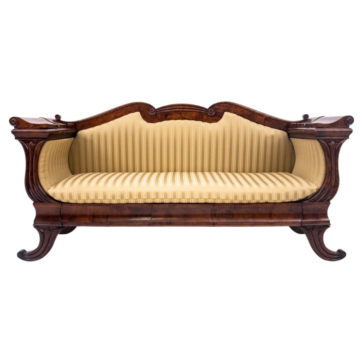 Neorokoko Red Antique Sofa from circa 1880, After Renovation at 1stDibs