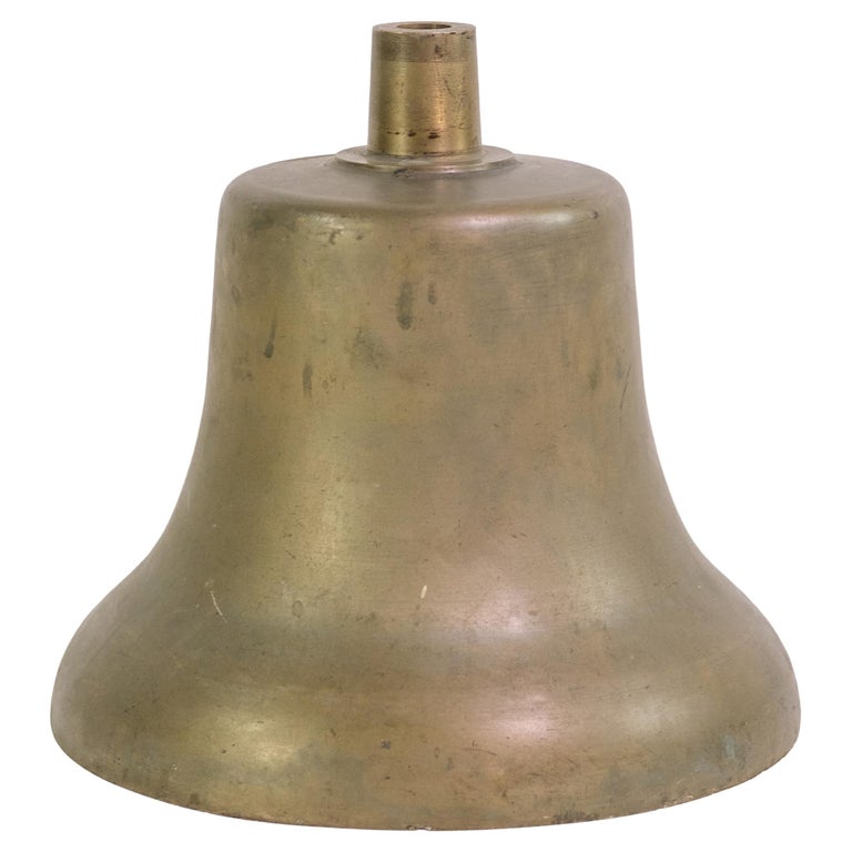Antique Solid Brass Church Tower Bell W/O Clapper 40 Pounds For Sale at ...