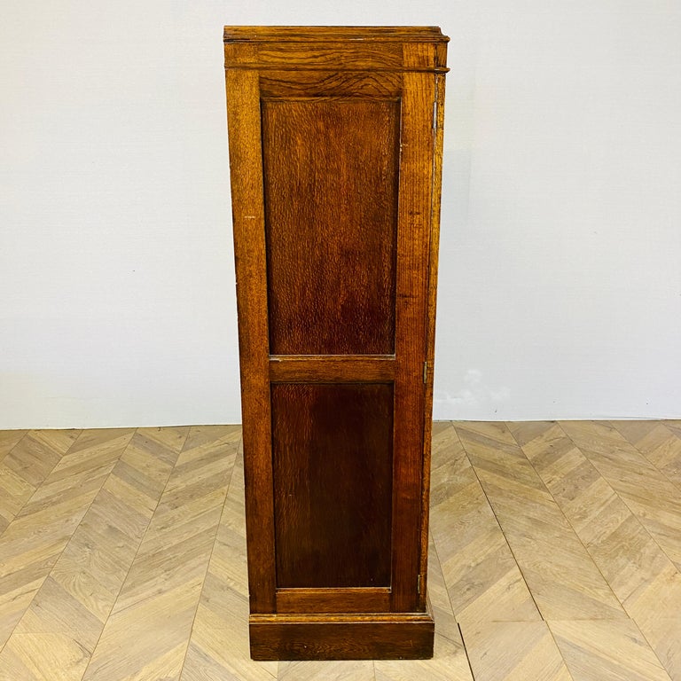Antique Solid Oak English Gentleman's Wardrobe / Armoire, circa 1900s ...