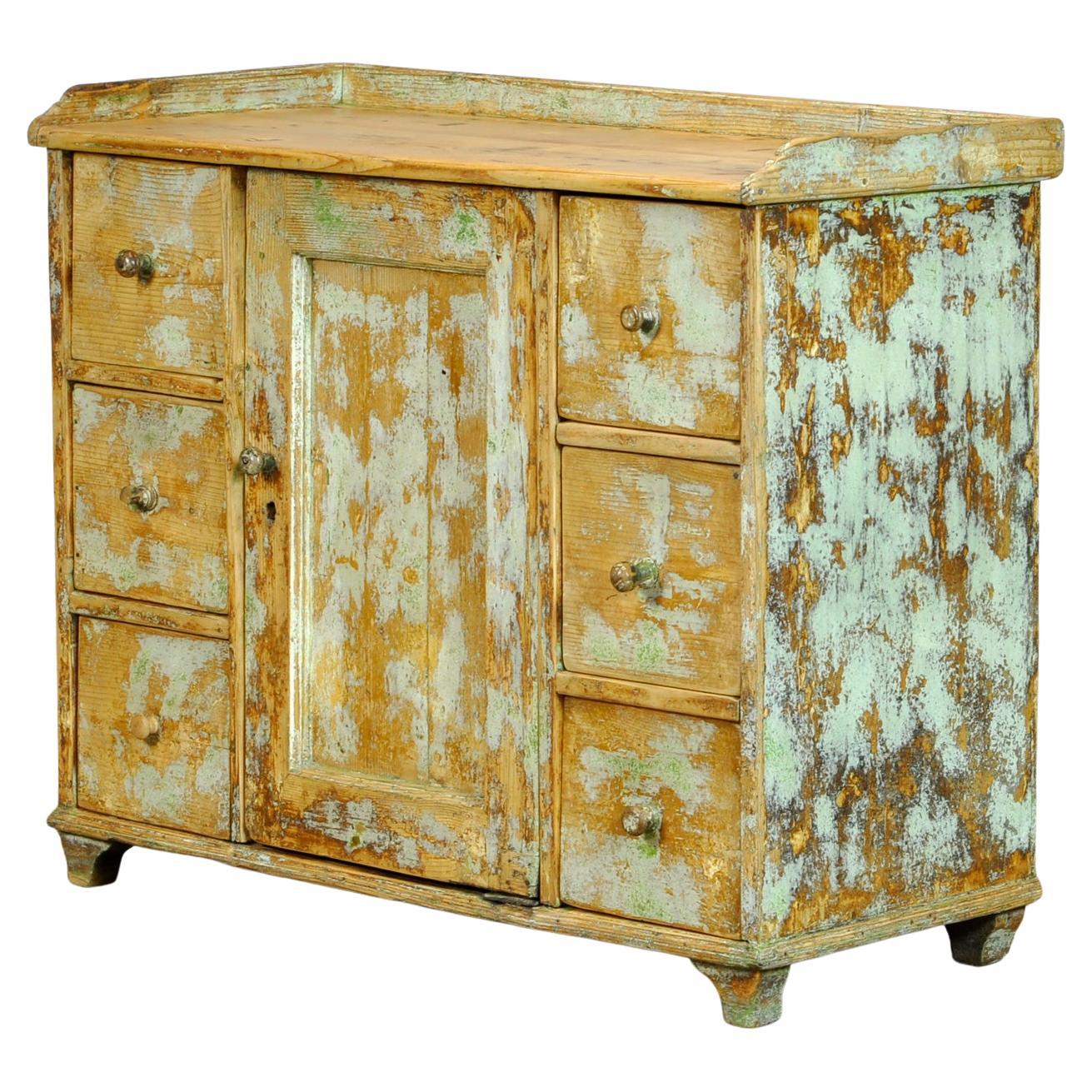 Antique Rustic Style Dresser For Sale at 1stDibs