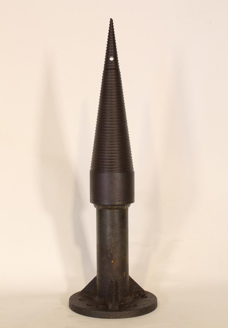 Antique Solid Steel Log Splitter at 1stDibs | antique wood splitter for ...