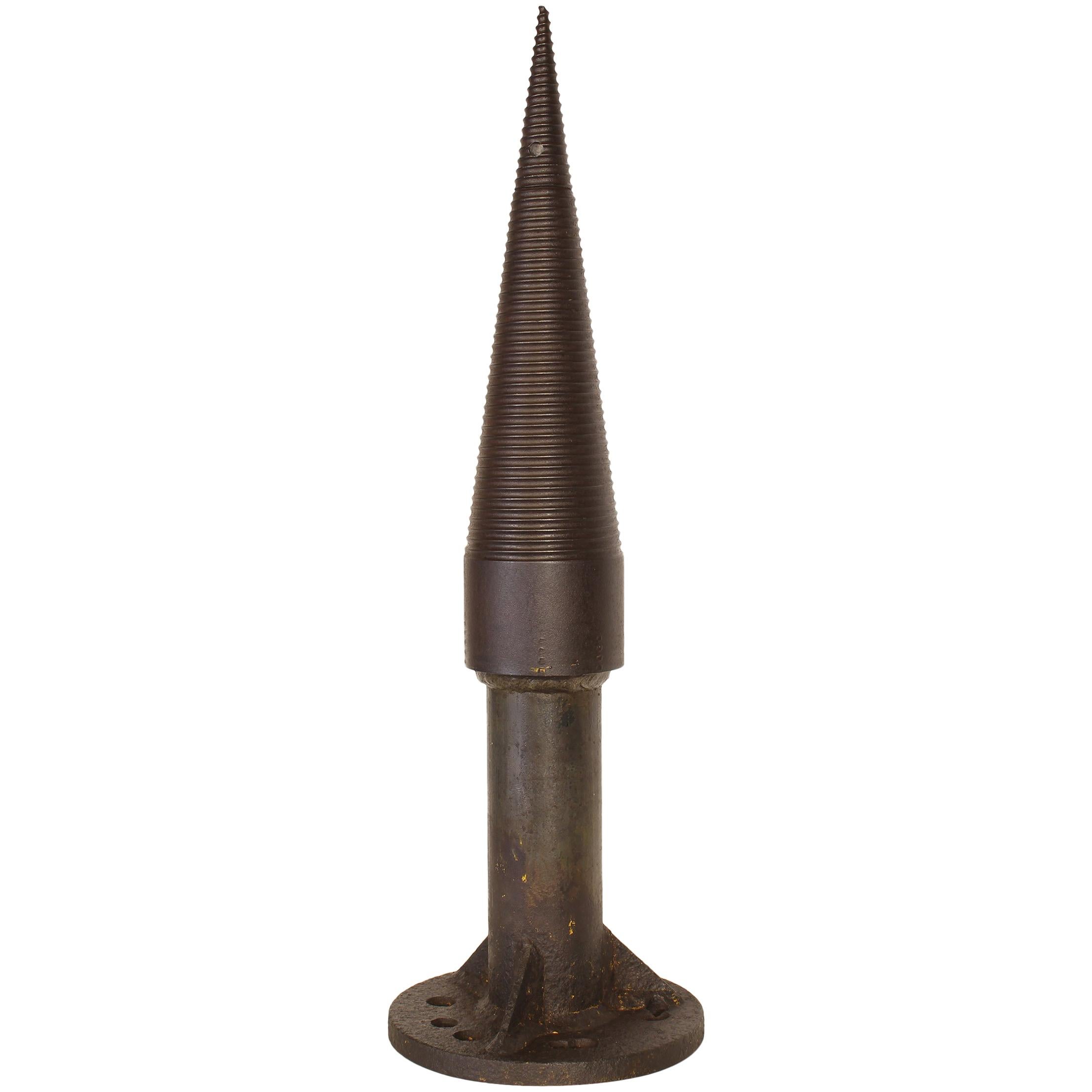 Antique Solid Steel Log Splitter at 1stDibs | antique wood splitter for ...