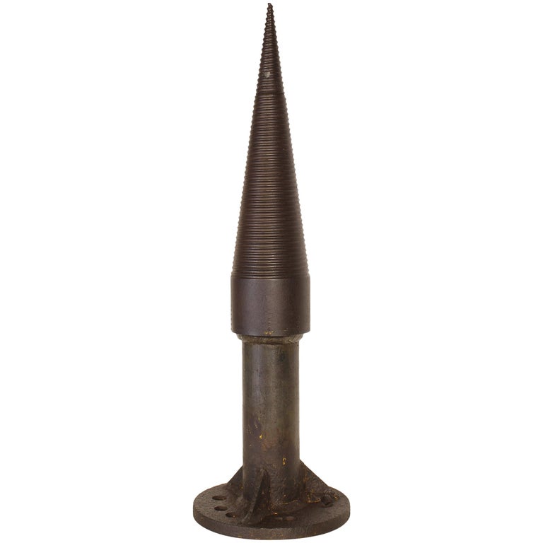 Antique Solid Steel Log Splitter at 1stDibs | antique wood splitter for ...