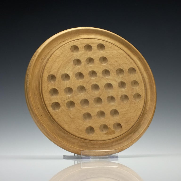 Antique Solitaire Board and 19th Century German Marbles, circa 1870 at ...