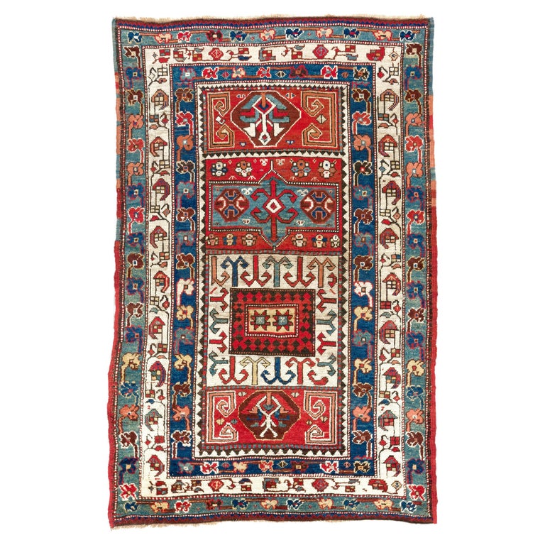3.5x5.5 ft Antique South Caucasian Shahsavan Rug, Ca 1890 For Sale at ...