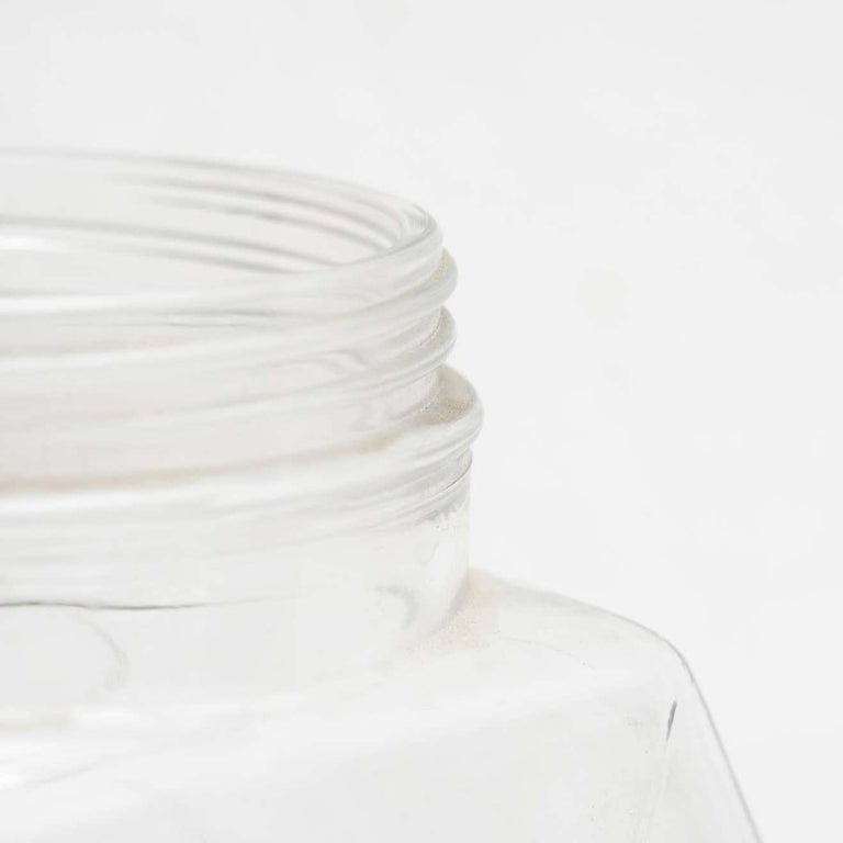 Antique Spanish Capped Glass Container, circa 1950 For Sale at 1stDibs