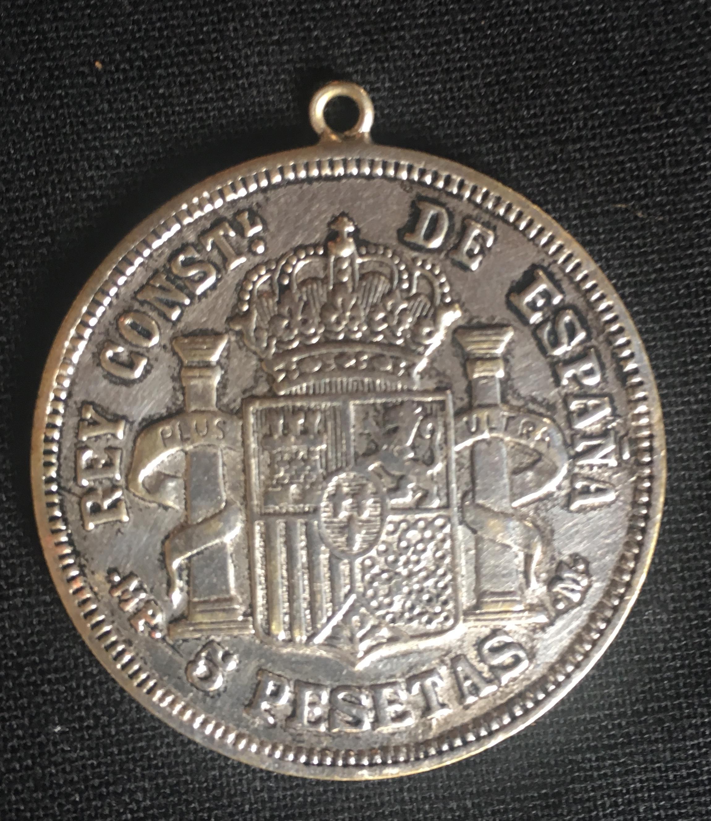 Antique Spanish Coin Dated 1882 at 1stDibs | steal the spanish coin ...