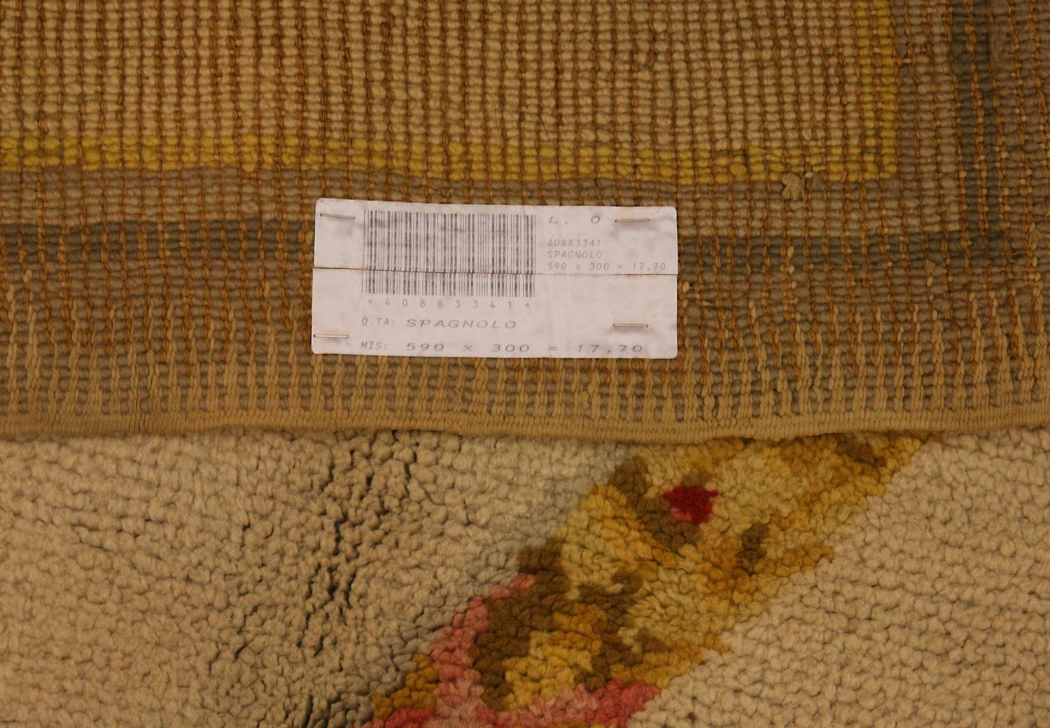 Antique Spanish Large Minimalist Design Palace Carpet For Sale at 1stDibs