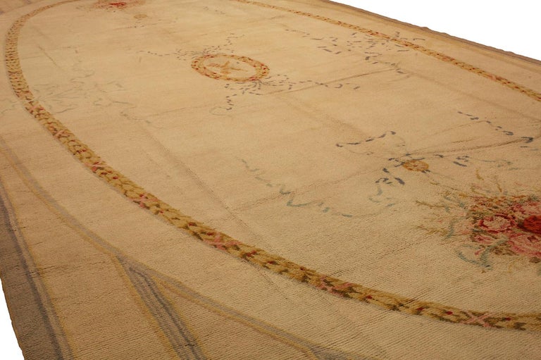 Antique Spanish Large Minimalist Design Palace Carpet For Sale at 1stDibs