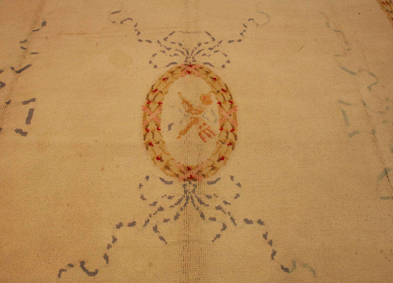 Antique Spanish Large Minimalist Design Palace Carpet For Sale at 1stDibs