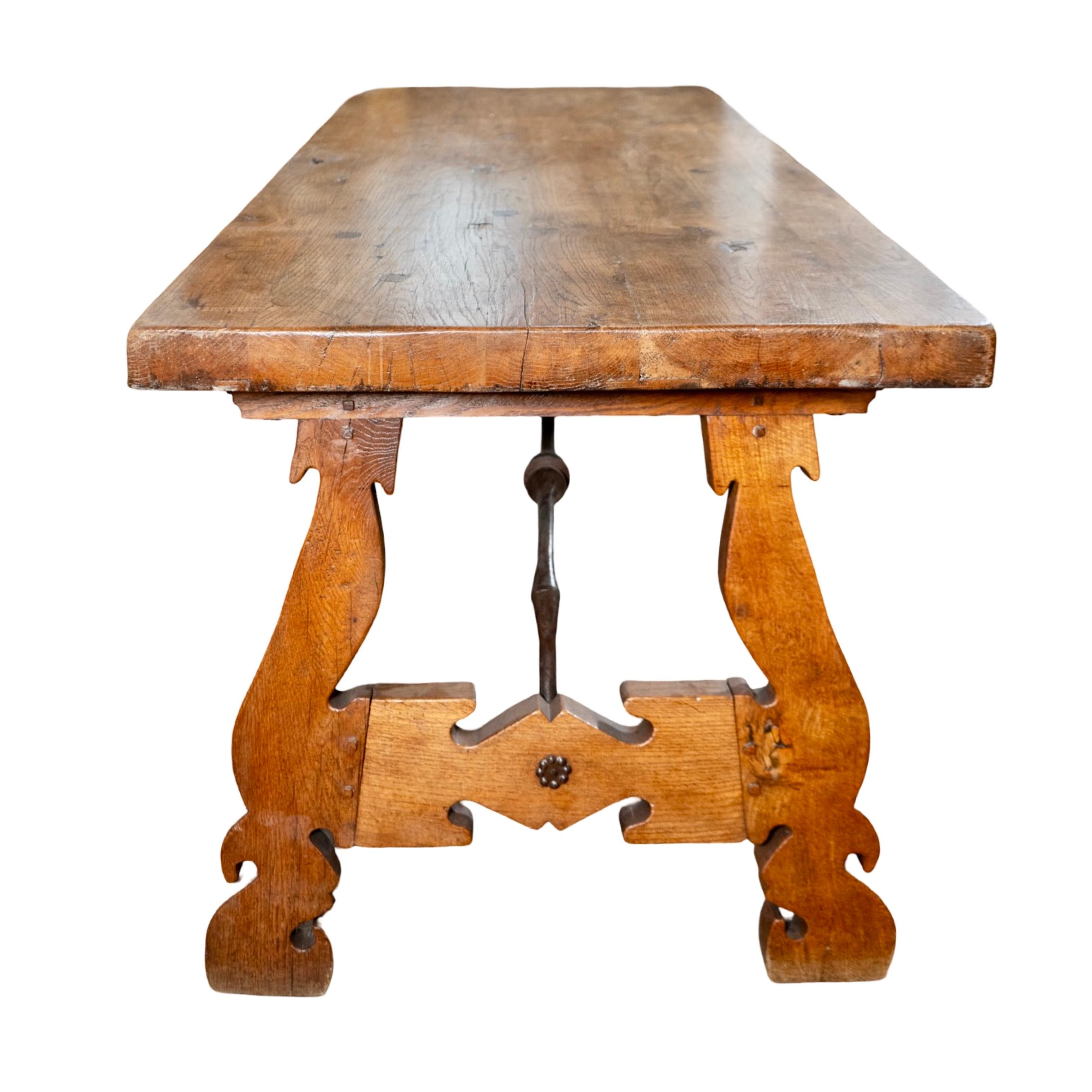 Antique Spanish Oakwood Table For Sale at 1stDibs