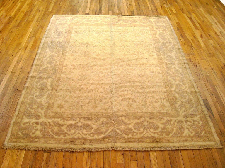 Antique Spanish Rug, in Room Size, W/ Diamond Design For Sale at 1stDibs