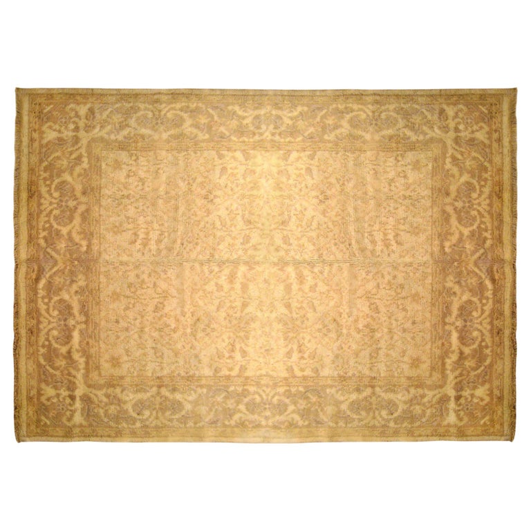 Antique Spanish Rug, in Room Size, W/ Diamond Design For Sale at 1stDibs