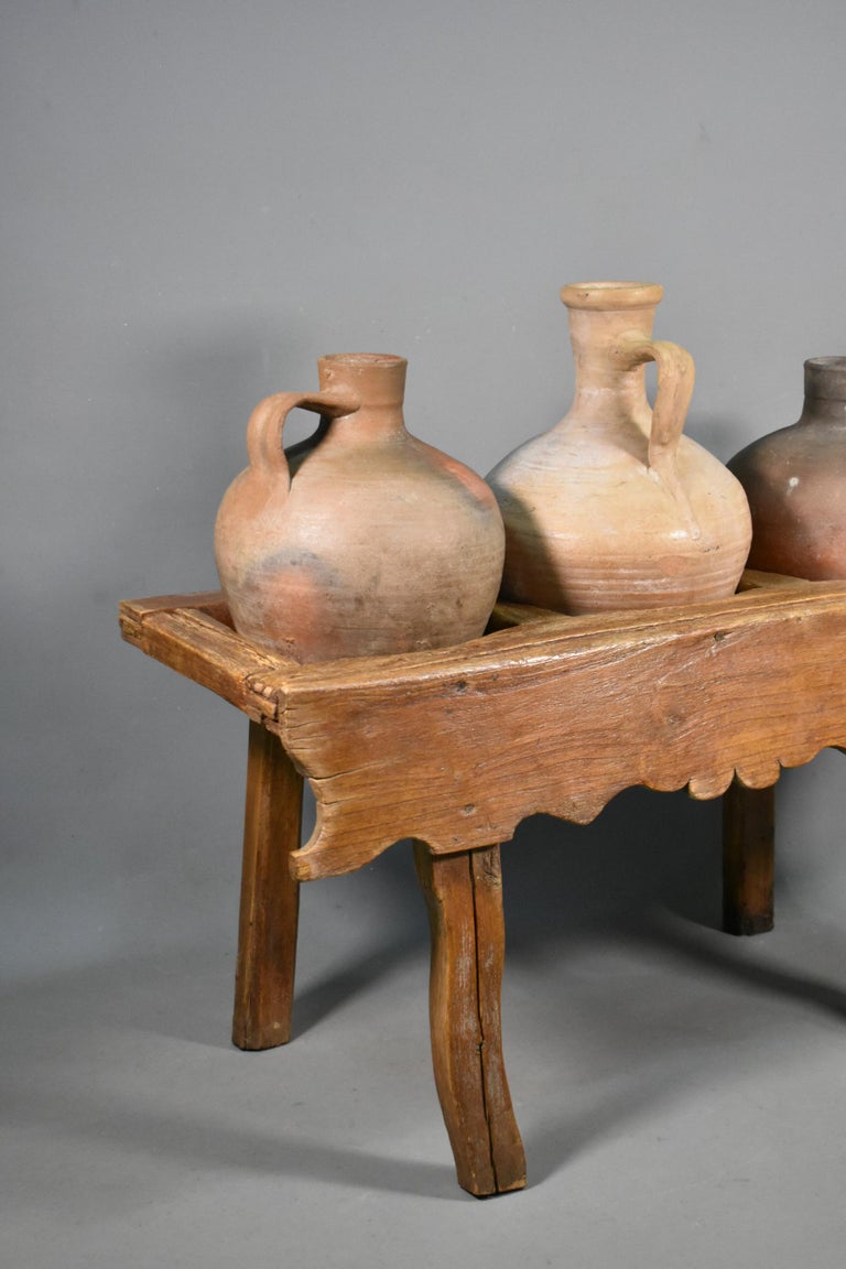 Antique Spanish Tinaja Pots and Stand For Sale at 1stDibs