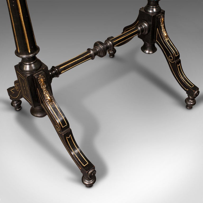 Antique Specimen Table, English, Inlaid, Occasional, Aesthetic Period ...