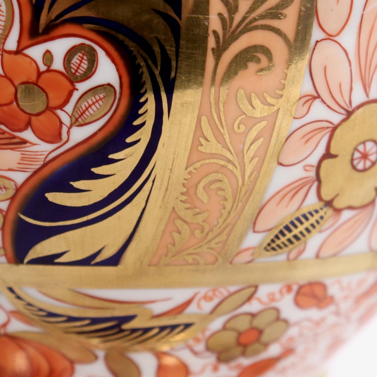Antique Spode Imari Porcelain Twin Handled Vase Pattern No. 1409, 1820s ...