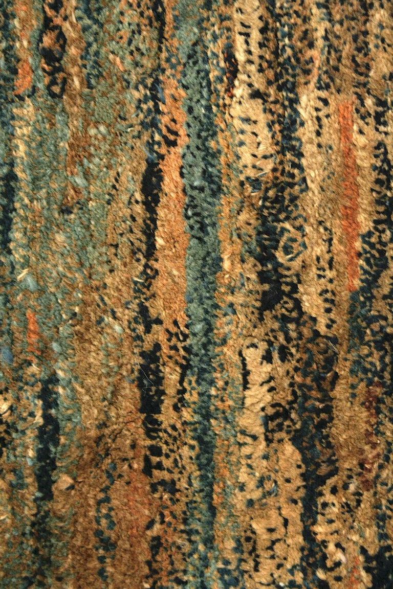 Antique Square Chinese Rug with Abstract Design For Sale at 1stDibs