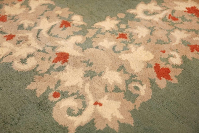 Antique Square French Art Deco Rug by Leleu at 1stDibs