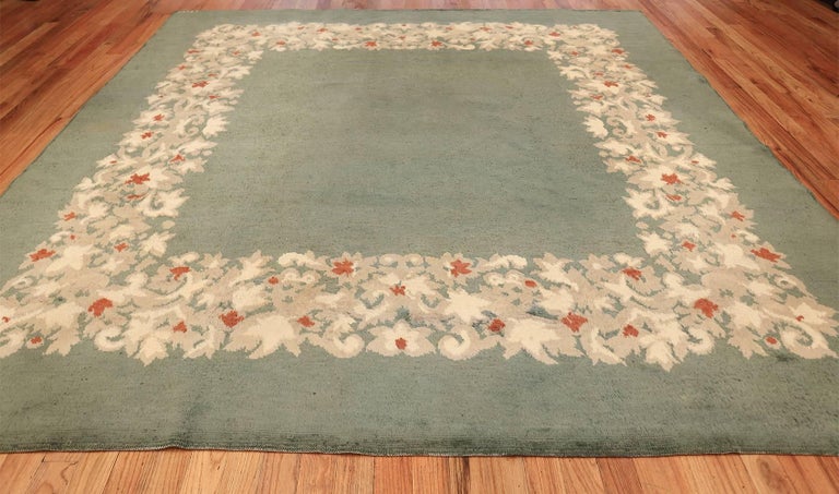 Antique Square French Art Deco Rug by Leleu at 1stDibs