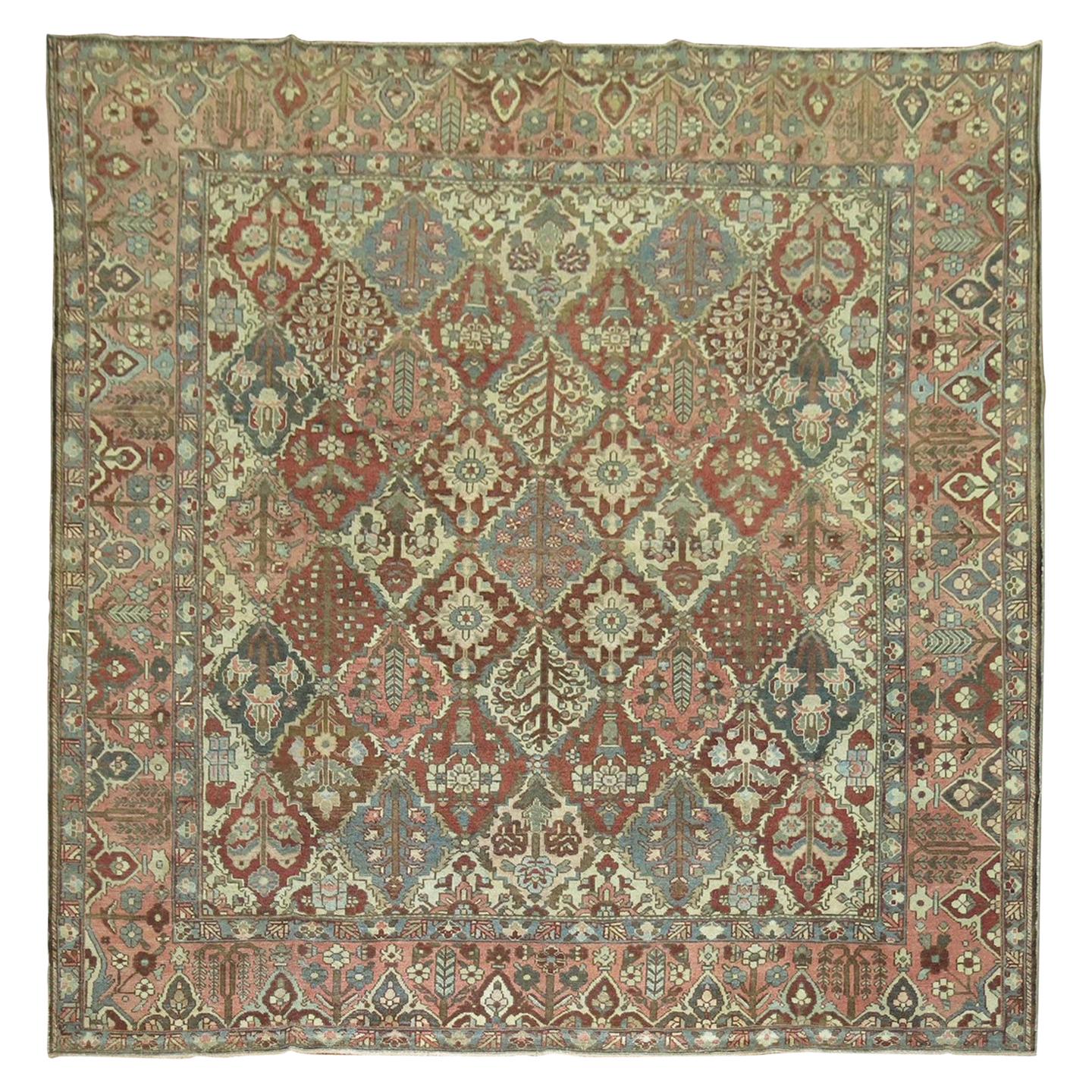 Antique Persian Bakhtiari Rug For Sale at 1stDibs