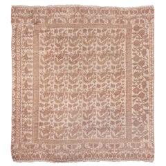 Antique Spanish Art Nouveau Orientalist Square Rug For Sale at 1stDibs