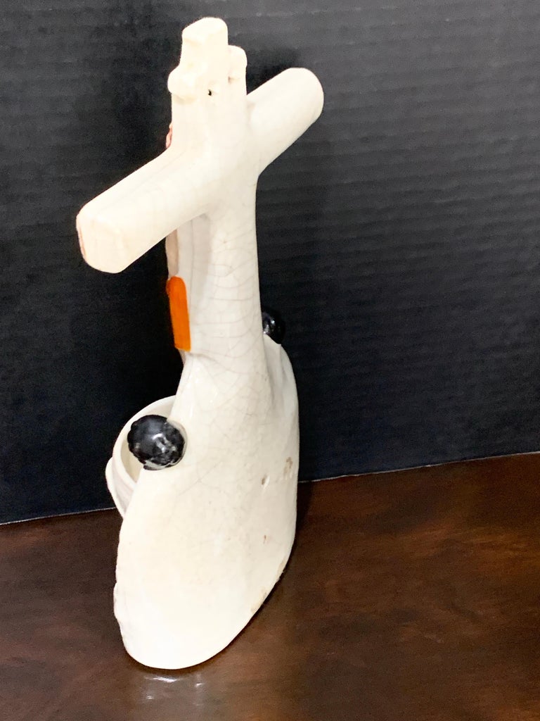 Antique Staffordshire Holy Water Font, Christ on the Cross at 1stDibs