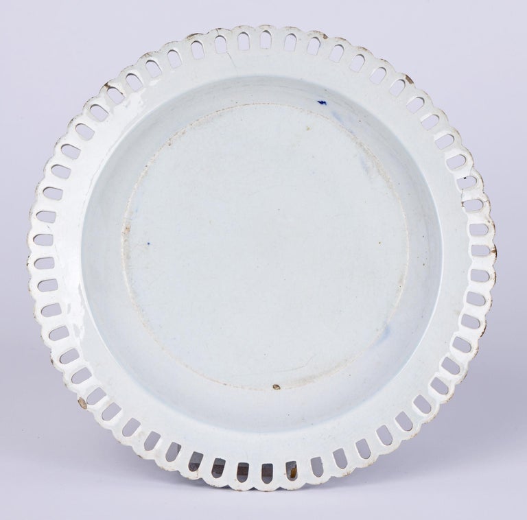 Antique Staffordshire Pearlware Shepherd and Sheep Ribbon Plate For ...