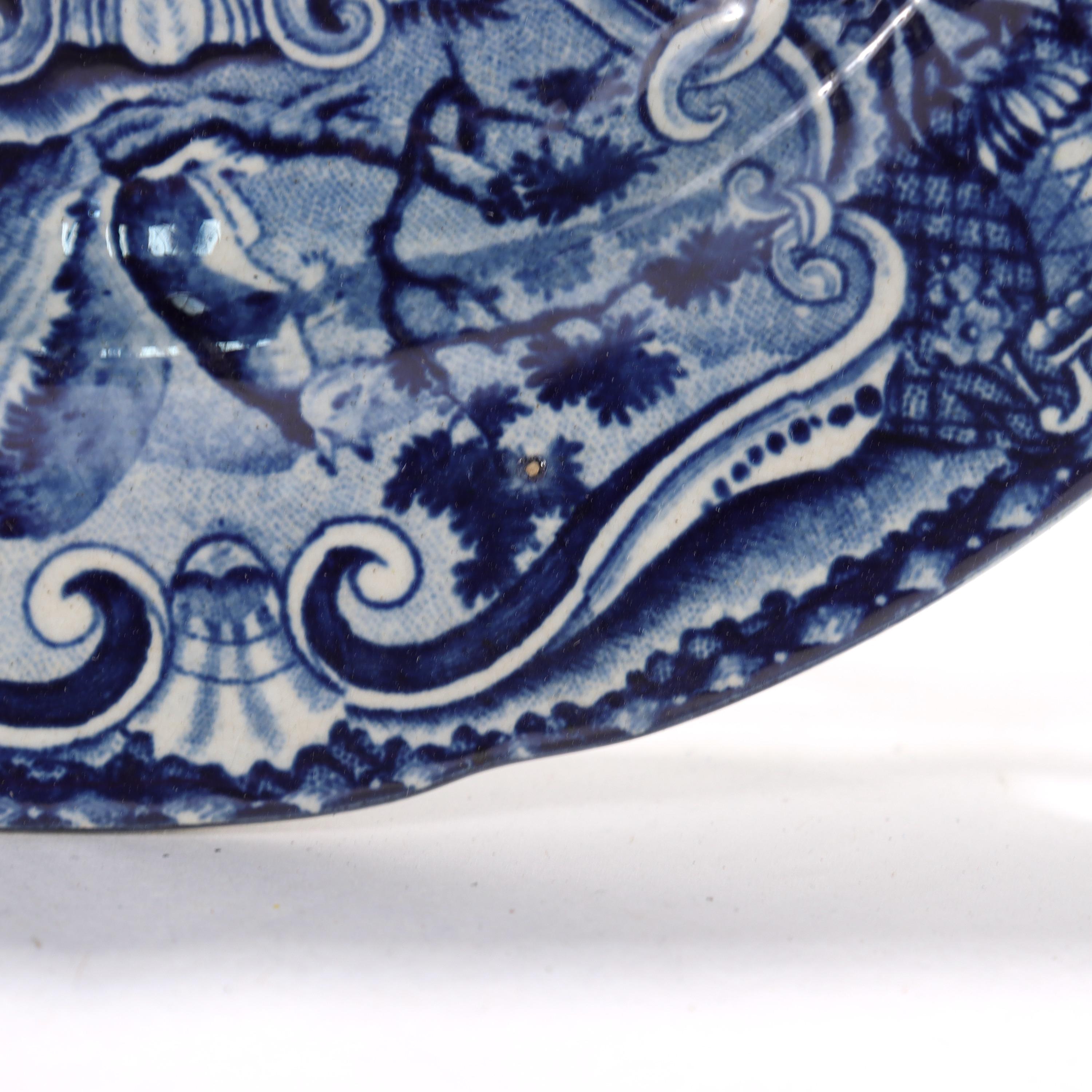Antique Staffordshire Pottery Historical Blue Transfer Quadrupeds Plate ...