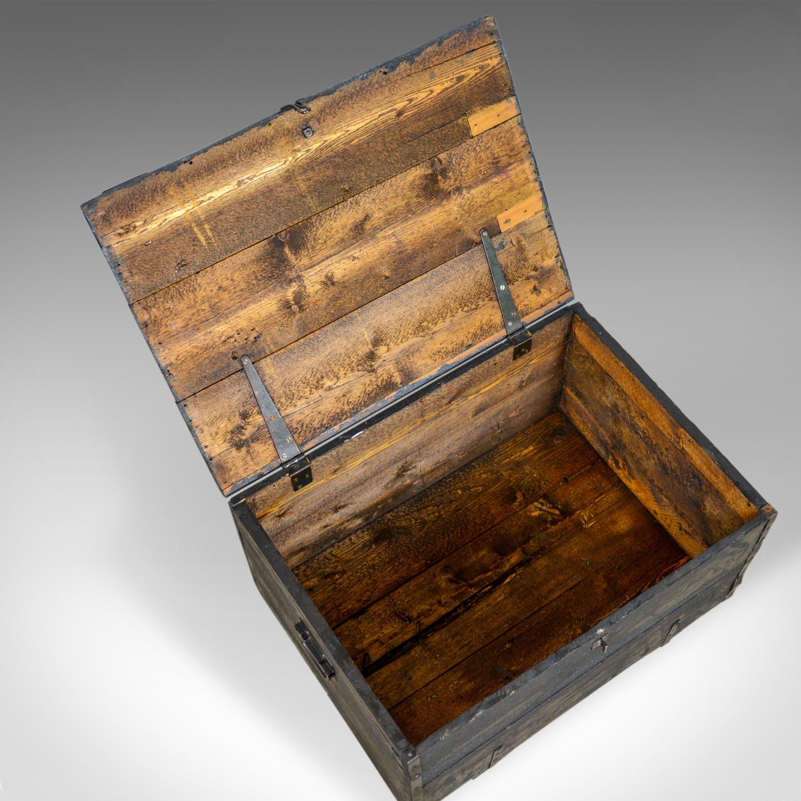 Antique Steamer Trunk, Wildman, British Vice-Consulate, Chile, Ships ...