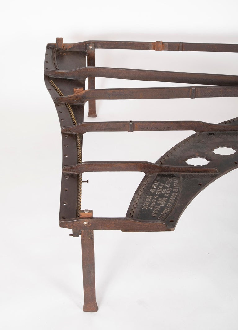 Antique Steinway Cast Iron Piano Frame Model a Grand Piano Now a Coffee ...