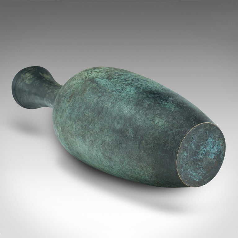 Antique Stem Vase, Japanese, Weathered Bronze, Decorative, Flower Urn ...