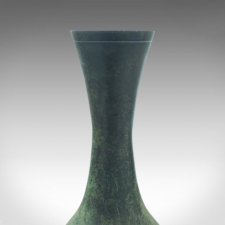 Antique Stem Vase, Japanese, Weathered Bronze, Decorative, Flower Urn ...