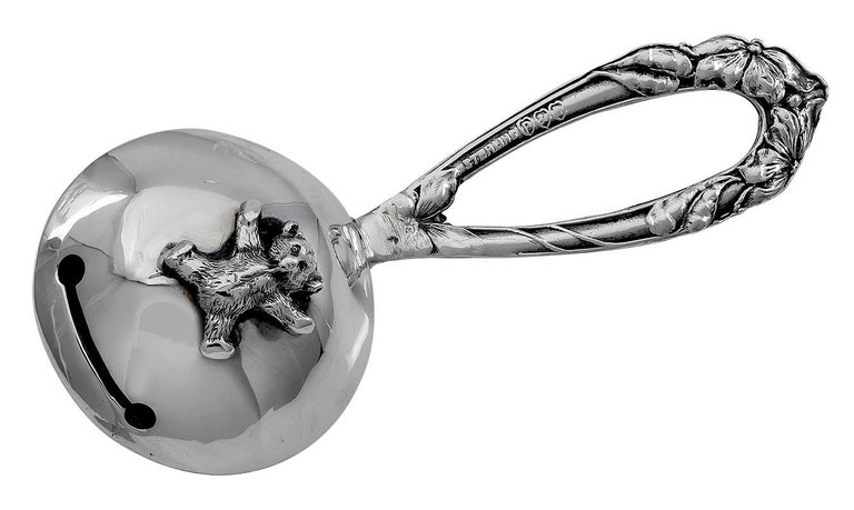 Antique Sterling Baby Rattle For Sale at 1stDibs