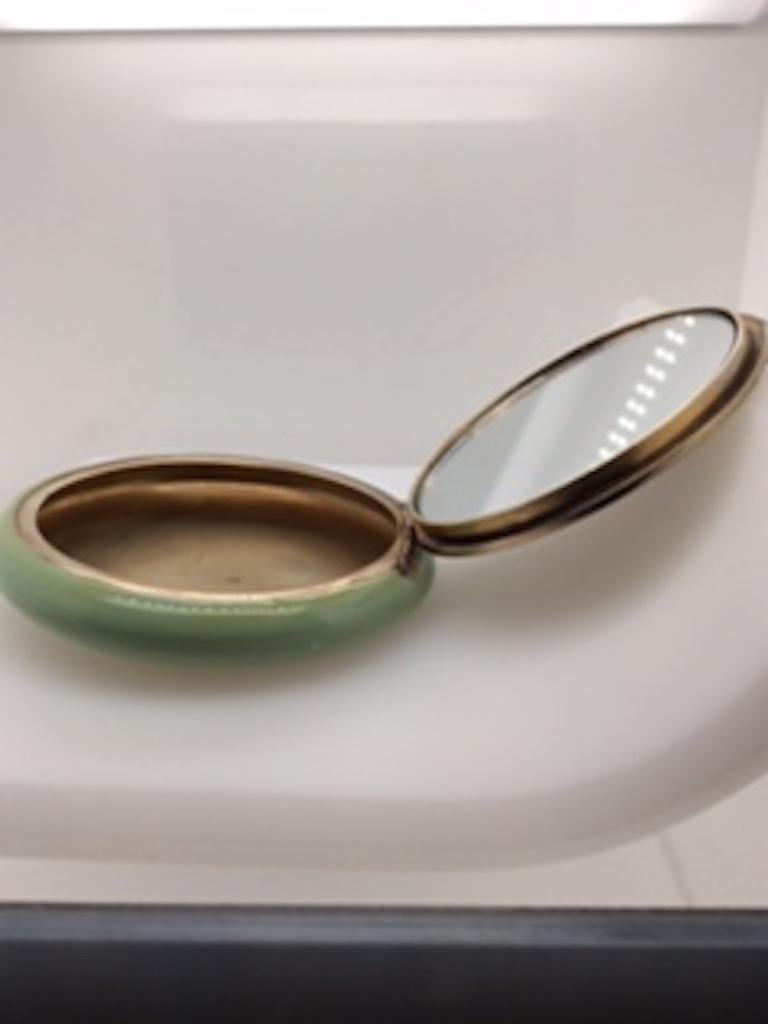 Antique Sterling and Enamel Cat Case For Sale at 1stDibs