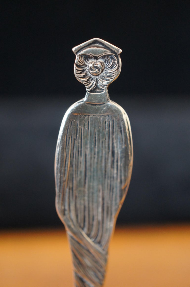 Antique Sterling Female College Graduation Honor Spoon Mechanics Silver ...