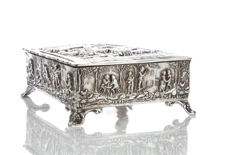 Antique Sterling Silver Box at 1stDibs