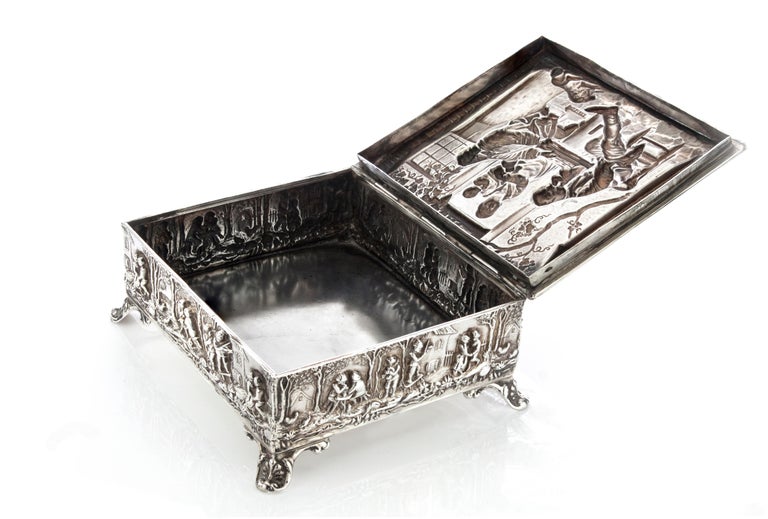 Antique Sterling Silver Box at 1stDibs